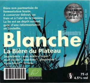 Drink Label: Bugey Blanche Gingembre (Brasserie du Bugey, FranceCol:FR ...