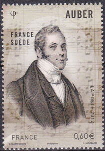Stamp: Auber (France(France- Sweden Joint Issue) Yt:FR 4706,Mi:FR 5462 ...