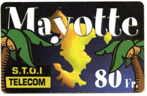 Phonecard: STOI Telecom - Mayotte 80Fr (S.T.O.I Telecom, Mayotte ...