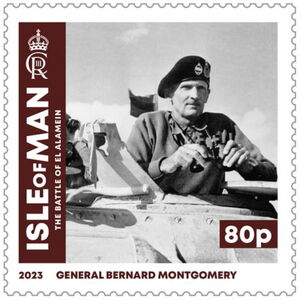 Stamp: General Bernard Montgomery (Isle of Man(Battle of El-Alamein, 80 ...