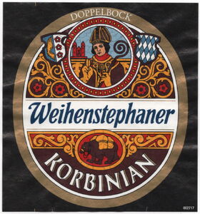 Drink Label: Weihenstephaner Korbinian (Bayerische Staatsbrauerei ...