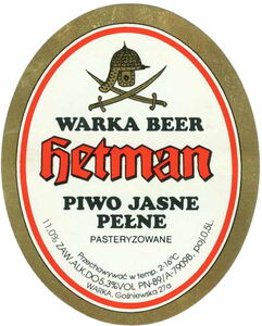 Drink Label: Hetman (Browar Warka, PolandCol:PL-BEER-011456
