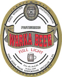 Drink Label: Warka Beer (Browar Warka, PolandCol:PL-BEER-011530