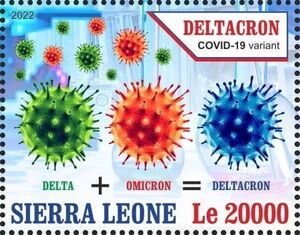 Stamp: Deltacron Covid-19 Variant (Sierra Leone(Deltacron Covid-19 ...