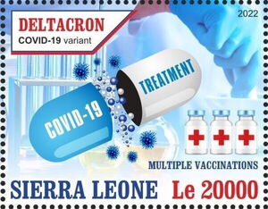 Stamp: Deltacron Covid-19 Variant (Sierra Leone(Deltacron Covid-19 ...