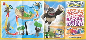 Meal Toy: Black Gorilla (Kinder Surprise, Europe(Kinder - Gorilla Throw ...
