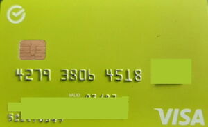 Bank Card: Sber Green Visa (Sberbank, RussiaCol:RU-VI-2284.04