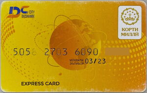Bank Card: Dushanbe City. Express Card (Dushanbe City, TajikistanCol:TJ ...
