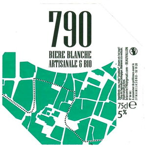 Drink Label: 790 Blanche (Brasserie 790, FranceCol:FR-BEER-000755