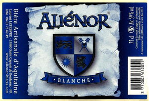 Drink Label: Aliénor Blanche (Brasserie Aliénor, FranceCol:FR-BEER-000895