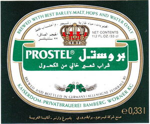 Drink Label: Prostel (G. Wörner Bürgerbräu Bamberg, Germany, Federal ...