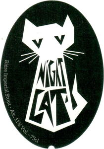 Drink Label: Night Cat (Brasserie Abbaye du Cateau, FranceCol:FR-BEER ...