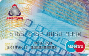 Bank Card: Maestro (KreditProm Bank, UkraineCol:UA-MS-0054.03