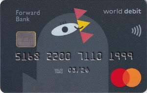 Tarjeta de Banco: MasterCard World Debit (Forward Bank, UcraniaCol:UA ...