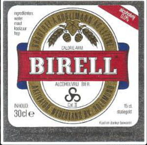 Drink Label: Birell (Oranjeboom Bierbrouwerij, NetherlandsCol:NL-BEER ...