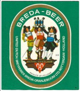 Drink Label: Breda-Beer (Oranjeboom Bierbrouwerij, NetherlandsCol:NL ...