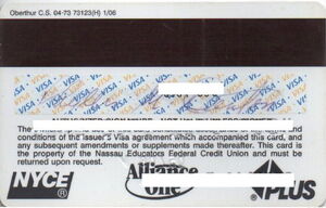 Bank Card: Check Card (Nassau Educators Federal Credit Union, United ...