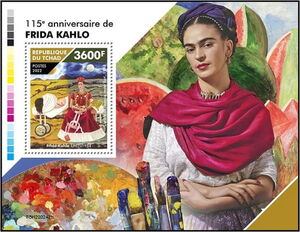 Stamp: Frida Kahlo (1907–1954) (Chad(Frida Kahlo (2022)) Col:TD 2022-242b