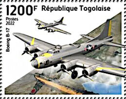 Stamp: Boeing B-17 (Togo(80th Anniversary of the Battle of Henderson ...