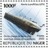 Stamp: Low Profile Vessel (LPV) (Niger(Narco Submarines (2022)) Yt:NE 6957