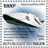 Stamp: Low Profile Vessel (LPV) (Niger(Narco Submarines (2022)) Yt:NE 6959