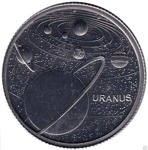 Coin: 1 Kuruş (Uranus) (Türkiye (Turkey)(2022 - Solar System Planets ...
