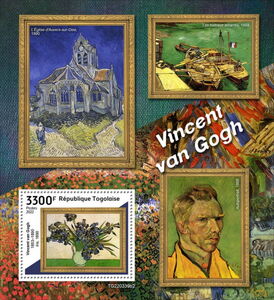 Stamp: Vincent van Gogh (1853-1890) (Togo(Vincent van Gogh (2022)) Col ...