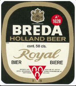 Drink Label: Breda Holland Beer Pilsener (Oranjeboom Bierbrouwerij ...