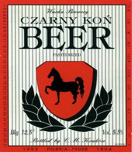 Drink Label: Czarny Koń (Browar Warka, PolandCol:PL-BEER-011645
