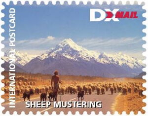 Stamp: Sheep Mustering (New Zealand: Private Post Offices(DX Mail) Col ...