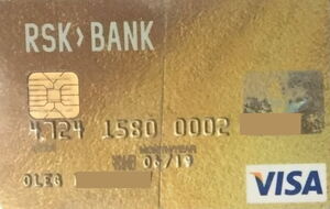 Bank Card: RSK Bank Visa Gold (RSK Bank, RussiaCol:RU-VI-2662