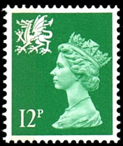 Stamp: Queen Elizabeth II - 12p Machin Portrait (United Kingdom: Wales ...