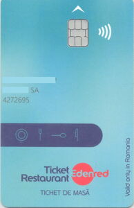 Tarjeta de Banco: Edenred (Edenred, RumaníaCol:RO-MC-0410.01