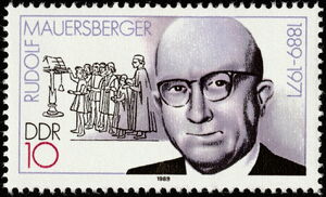 Stamp: Rudolf Mauersberger (1889-1971) (Germany, Democratic Republic ...