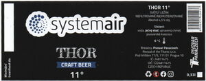 Drink Label: Thor 11° (Pivovar Panaczech, Czech RepublicCol:CZ-BEER-056036