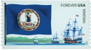 Stamp: Virginia (United States of America) (Flags of Our Nation) Mi:US ...