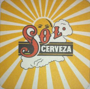Beer Coaster: Sol (Cervecería Cuauhtémoc Moctezuma, MexicoCol:MX-000093