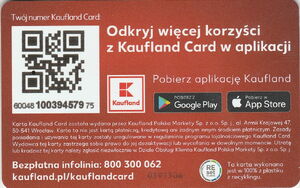 Functional Card: Kaufland Card (Shops - Supermarkets, Poland(Kaufland ...
