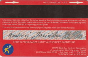 Bank Card: Lukas Bank (Lukas Bank, PolandCol:PL-VE-0027.02