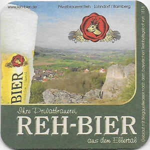 Sous-bock de bière: Reh-Bier (Privatbrauerei Reh, Allemagne, République ...