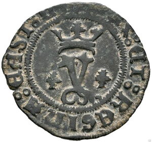Coin: ½ Maravedi (Blanca Catholic Kings - Toledo) (Spain(1474~1504 ...