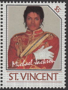 Stamp: Michael Jackson (Saint Vincent & The Grenadines(Tribute to ...