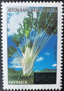 Stamp: Ravinala Surcharged (MadagascarCol:MG 2022.00.00-01
