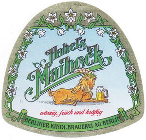 Drink Label: Habels Maibock (Berliner Kindl Brauerei AG, Germany, Federal RepublicCol:DE-BEER-023738