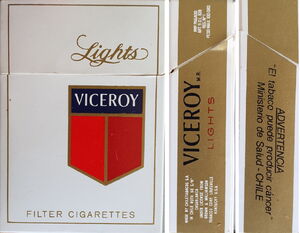 Cigarette Pack: Viceroy Lights (ChileCol:CL-CT-0136