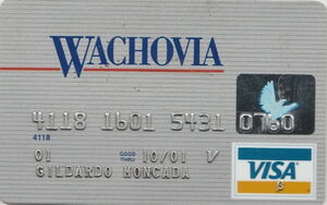 Bank Card: Vachowia (Wachovia, United States of AmericaCol:US-VI-1052