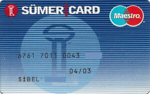 Bank Card: Sümer Card (Sümerbank, Türkiye (Turkey)Col:TR-MS-0151