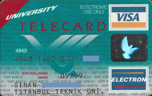 Bank Card: Telecard - UNIVERSITY (Yapi Kredi Bankasi, Türkiye (Turkey ...