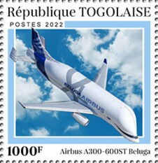 Stamp: Airbus A300-600ST Beluga (Togo(Biggest Planes (2022)) Col:TG ...