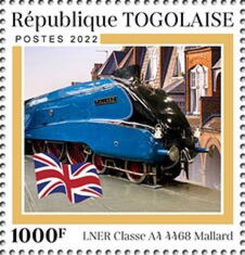 Stamp: LNER Class A4 4468 Mallard (Togo(Steam Trains (2022)) Col:TG ...